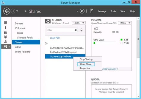 How To Create A Share Folder In Windows Server 2012 Using Server Manager Upaae