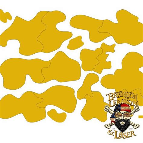 Large Camo Pattern Stencil