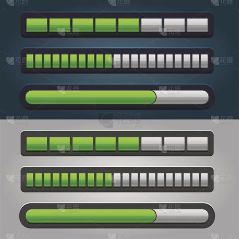 绿色条纹进度条设置