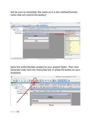 WxFormBuilder Tutorial On A GUI For Making GUIs For Python PDF Programming Languages