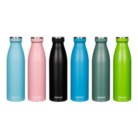 Sistema® Drink Bottle Stainless Steel Reviews - Black Box