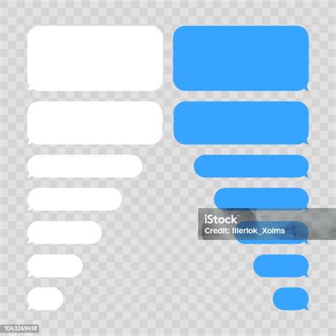 거품이 벡터 채팅 메시지입니다 메시지 거품 채팅 상자 아이콘의 벡터 템플릿입니다 개체 그룹에 대한 스톡 벡터 아트 및 기타 이미지 개체 그룹 기포 대화 풍선 문자
