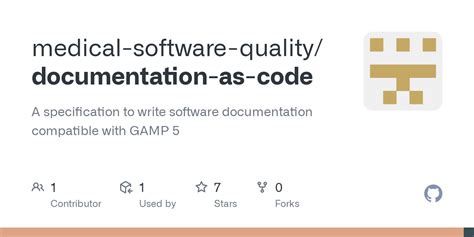 GitHub Medical Software Quality Documentation As Code A