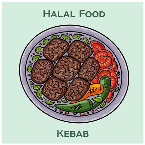 Kebab Halal Is A Delicious Dish Featuring Marinated Meat Typically