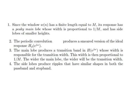 Fir Filter Design Windowing Technique PPTX