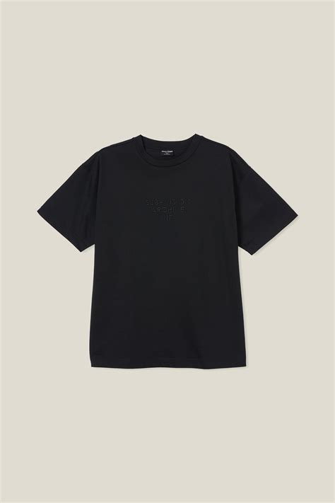 Box Fit Text T Shirt