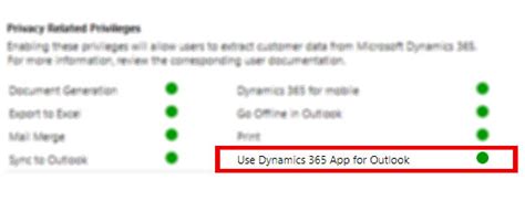 Missing Privilege Dynamics 365 App For Outlook Miiia Pty Ltd