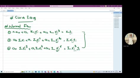 Solving Curve Fitting By Calculator Youtube