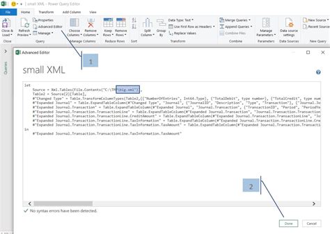 big xml file flattening with excel power query for sap community