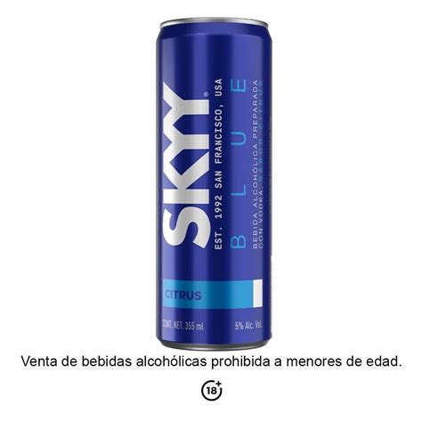 Bebida Alcohólica Preparada Skyy Blue Citrus 355 Ml Bodega Aurrera En