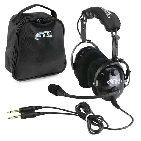 Rugged Air Ra900 General Aviation Instructor Pilot Headset With Ptt
