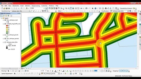 how to use multiple ring buffer tool in arcgis youtube