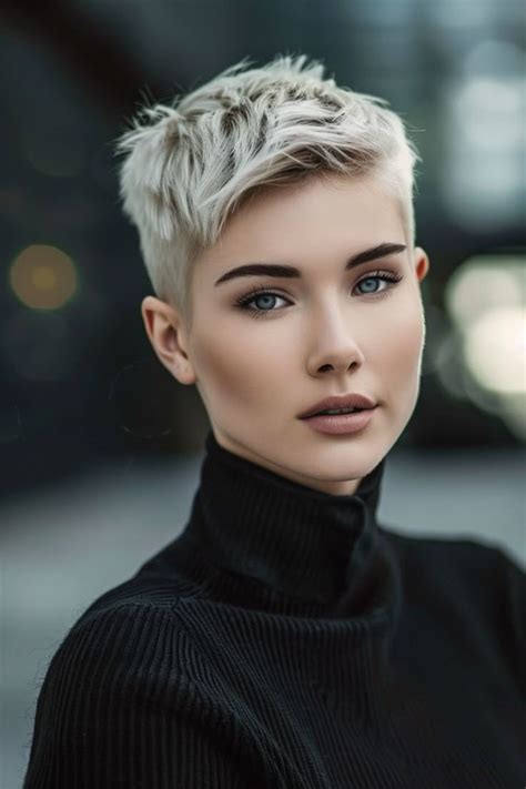 Chic Super Short Haircuts For Women Over 50 Super Short Haircuts