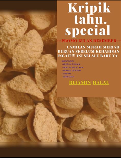 KRIPIK TAHU BULAT TAHU PONG TAHU WALIK GURIH RENYAH GRAM Lazada Indonesia
