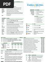 Fabula Ultima Character Sheet Pdf