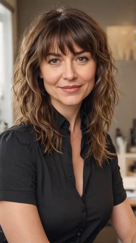 23 Stunning Wavy Hair With Bangs Styles For Every Face Shape Best