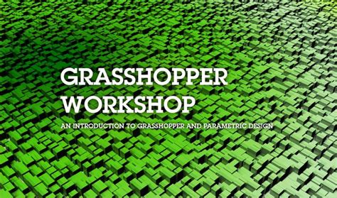 Grasshopper Workshop Parametric Design Generative Design Tutorial