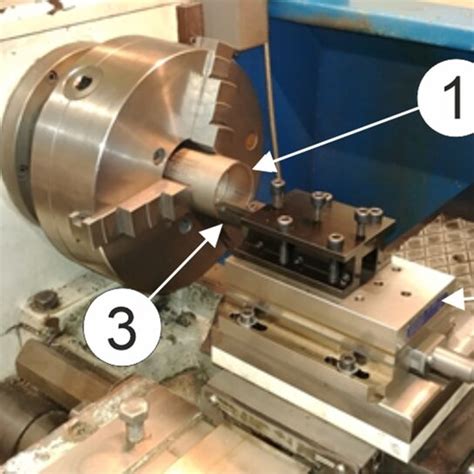 Dynamometer Mounted On The Lathe Carriage 1—workpiece 2—piezoelectric