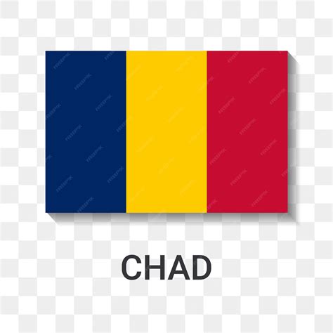 Premium Vector Flag Of Chad Icon Vector Illustration