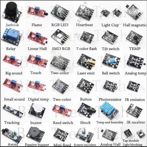 Kit 37 Sensores Para Arduino Sku 502g1 Hubot