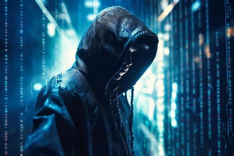 Premium Photo Hacker Cracking A Digital Password Shrouded In Darkness