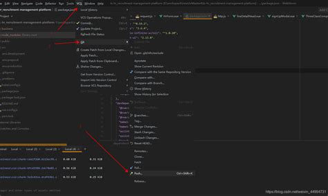 webstorm合并分支：将develop 分支内容合并到master分支 webstorm merge into csdn博客