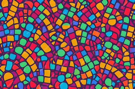 Premium Ai Image Abstract Colorful Tiles Background