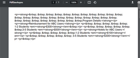 Rich Text Content In Pdf Using Xsl Fo And Oracle Apex Oracle Forums
