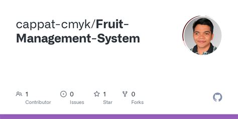 Github Cappat Cmyk Fruit Management System