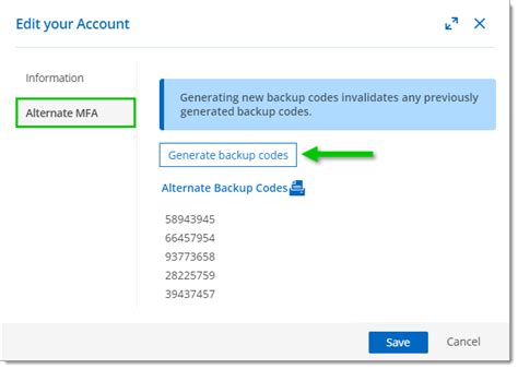backup codes devolutions documentation