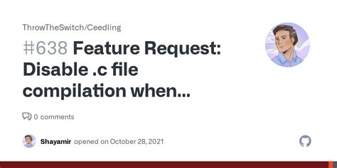 feature request disable c file compilation when including h files in