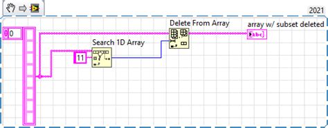 Match Array Criteria And Cut The Array Ni Community