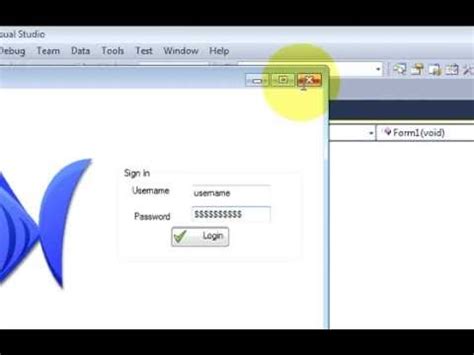 Visual C Tutorial 8 Windows Forms Application Password Protection Using Textbox YouTube