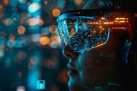 Premium Photo Futuristic Business Information Abstract Digitalization Global Transformation