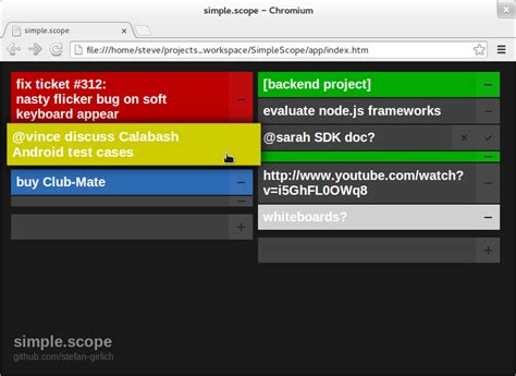 Simplescope A Minimalist Organization Tool
