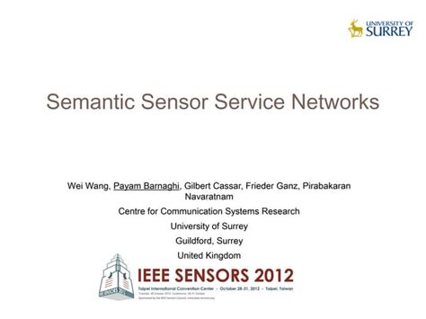 Semantic Sensor Service Networks Ppt