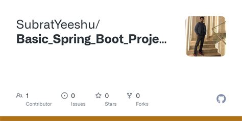 Github Subratyeeshubasicspringbootproject