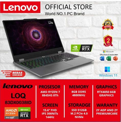 Jual Lenovo Loq Ryzen Original Murah Harga Diskon Juli Blibli