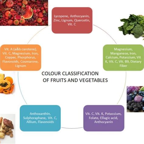 Colour Classification And Nutrient Composition Of Fruits And Vegetables Download Scientific