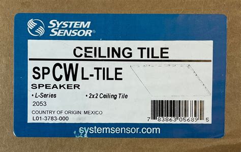 System Sensor Spcwl Tile Drop In Ceiling Speaker Strobe