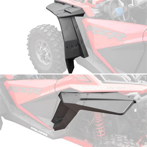 A And Utv Pro Extended Xxl Full Coverage Fender Flares For Polaris Rzr