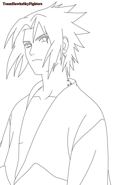 Sasuke Uchiha Lineart By Levi Ackerman Heicho On Deviantart