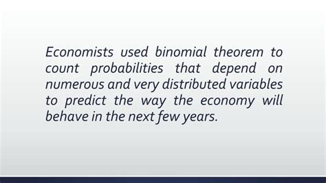 Application Of Binomial Theorem Pptx