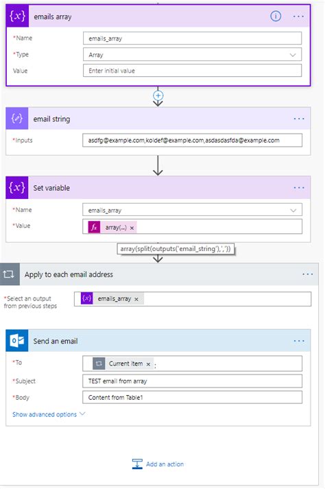 powerapps power apps microsoft flow send emails to multiple users