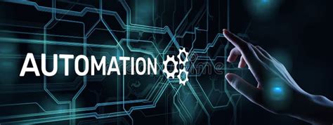 Automation Work Flow Business Process Optimisation Smart Industry Modern Manufacturing Concept