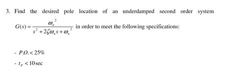 Solved S 1 05 4 Consider A Fourth Order System G S S