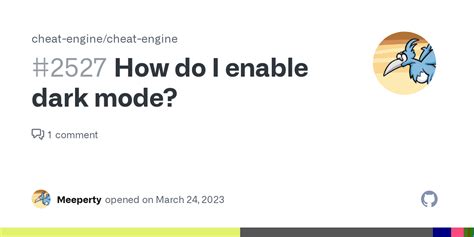 How Do I Enable Dark Mode Issue Cheat Engine Cheat Engine GitHub