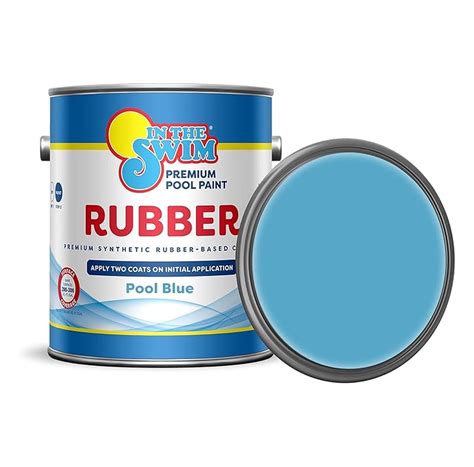 Synthetic Rubber Base Pool Paint Pool Blue 1 Gallon