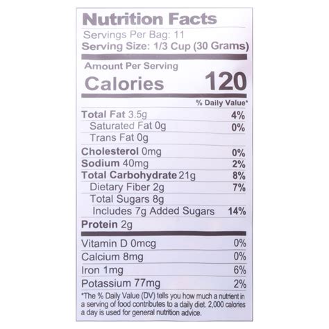 The Safe Fair Food Company Granola Strawberry Shortcake Nutrition Facts