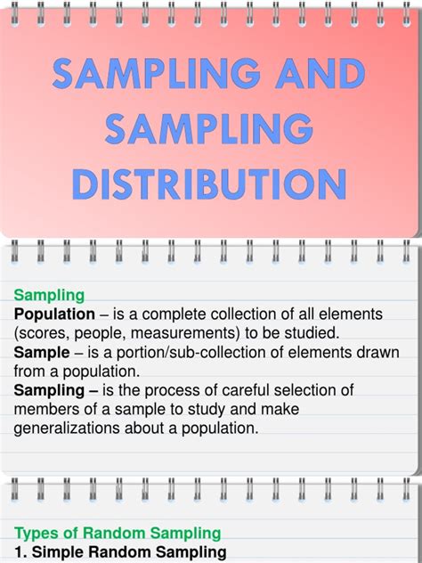 Sampling And Sampling Distribution Pdf Standard Deviation Sampling Statistics
